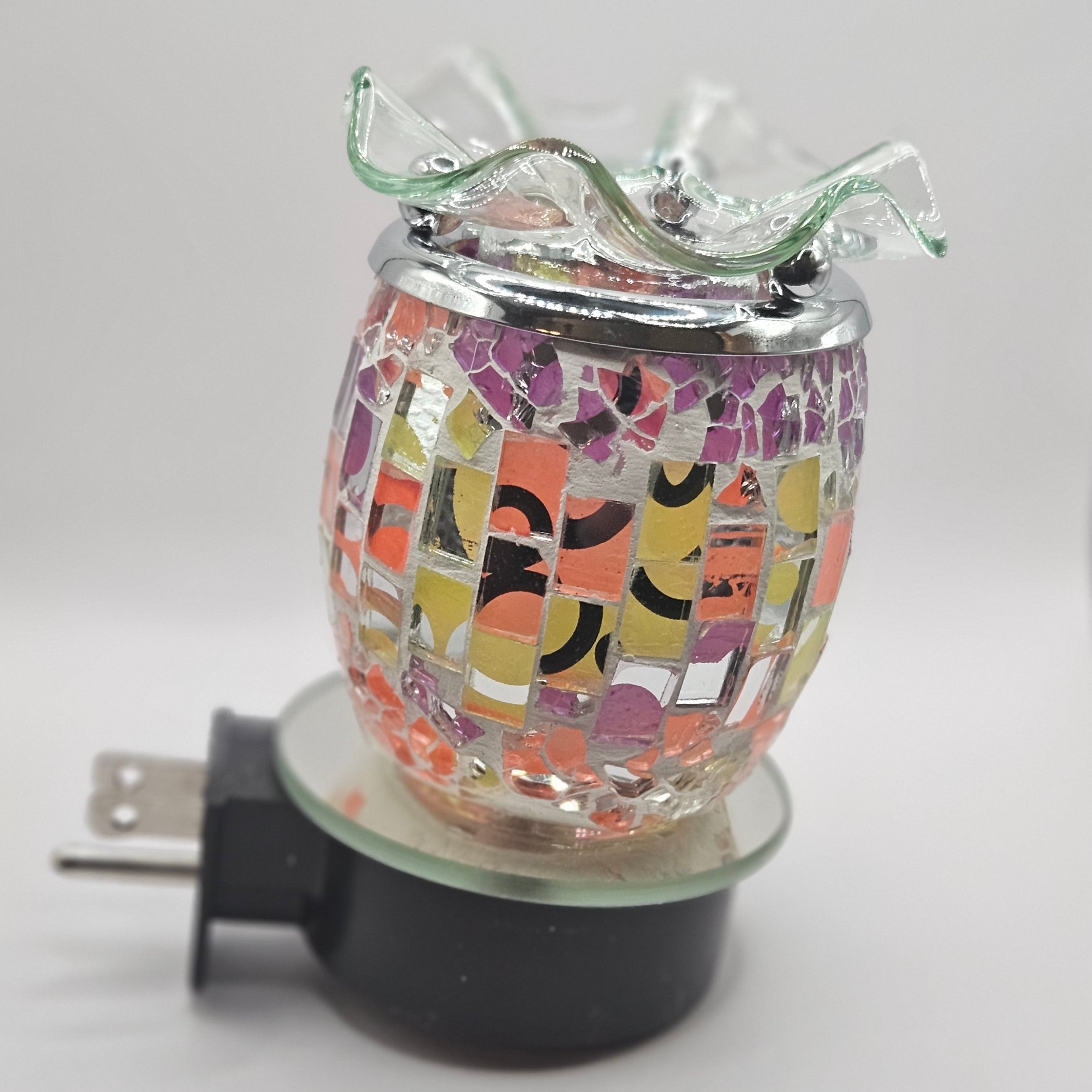 Electric Glass Wall Plug in Oil Warmer with Dimmer